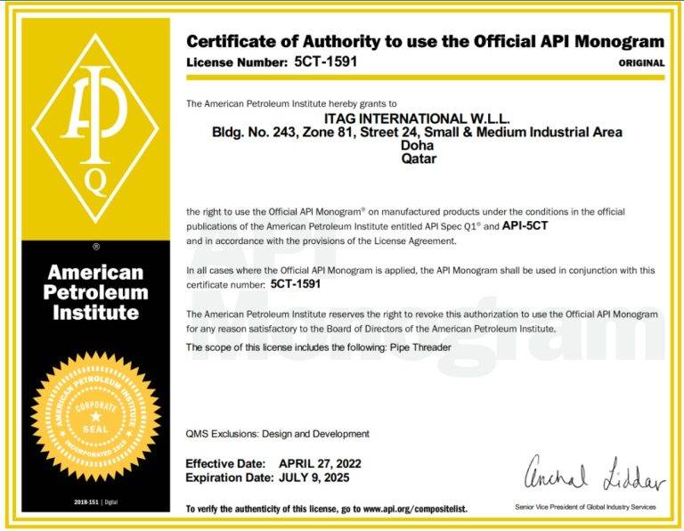 ACCREDITATIONS – Itag International